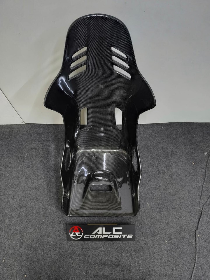Dry Carbon Fiber Lightweight Bucket Seat With Padding & Bracket Harness ...