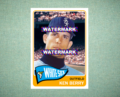 Ken Berry Chicago White Sox 1965 Style Custom Baseball Art Card | eBay