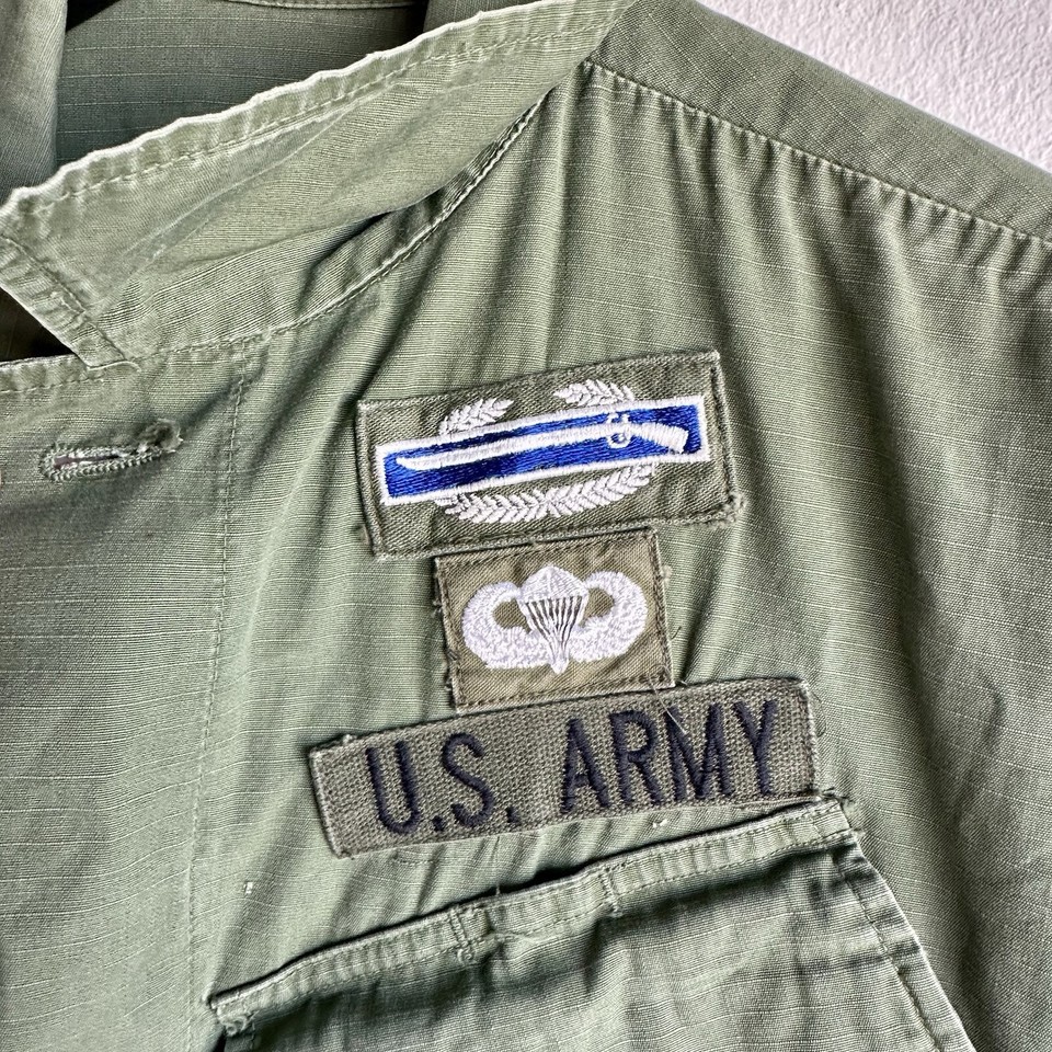 Vietnam War Named Patched Tropical Jacket 173rd Airborne MACV ...