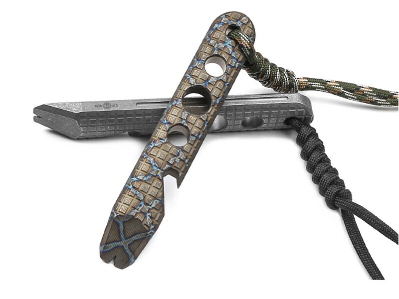 Titanium Pocket Pry Bar Crowbar EDC Bottle Opener Portable Outdoor ...