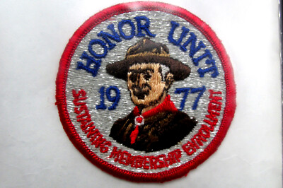 ^1977 BADEN POWELL Honor Unit, BSA SME, Any COUNCIL, Boy Scout patch CA ...