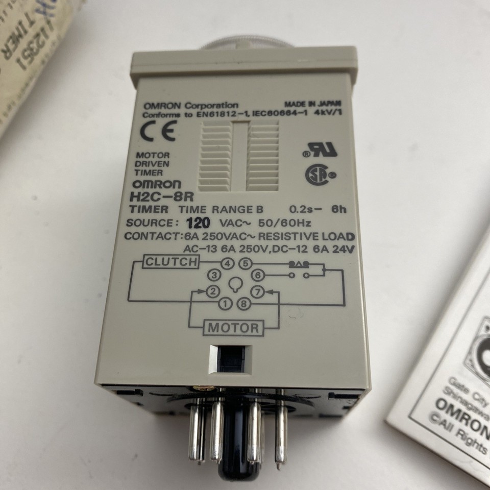 OMRON H2C-8R 6s - 6h Timer 120V AC - USA SELLER | eBay