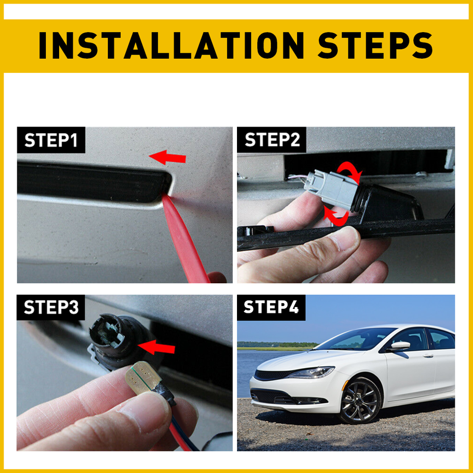 Front Left & Amber Right Smoke LED Side Marker Light Fits 2015-2017 ...