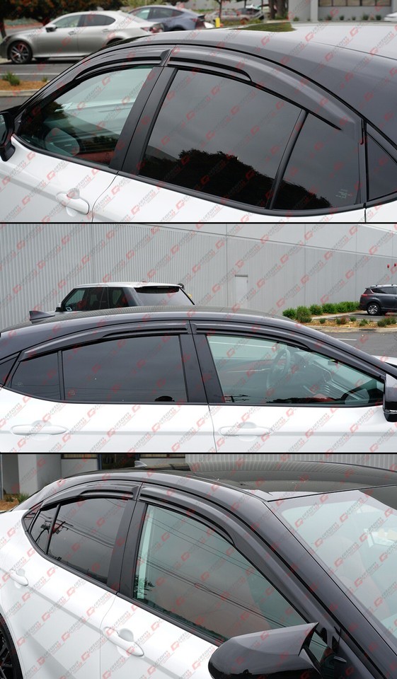 FOR 2025 TOYOTA CAMRY M STYLE JDM 3D WAVY DOOR WINDOW VISOR RAIN GUARD ...