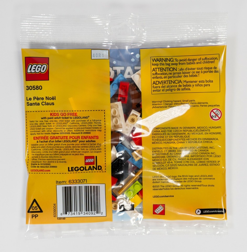 LEGO Creator Santa Claus Polybag 30580 (69 Pcs) New and Sealed. Fast ...