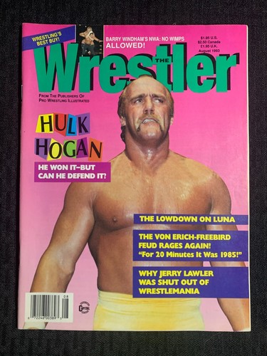 1993 Aug THE WRESTLER Magazine FN+ 6.5 Hulk Hogan / Barry Windham ...