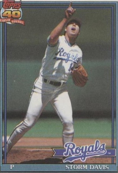 1991 Topps - Registration Symbol above Front Topps 40 logo #22 Storm ...