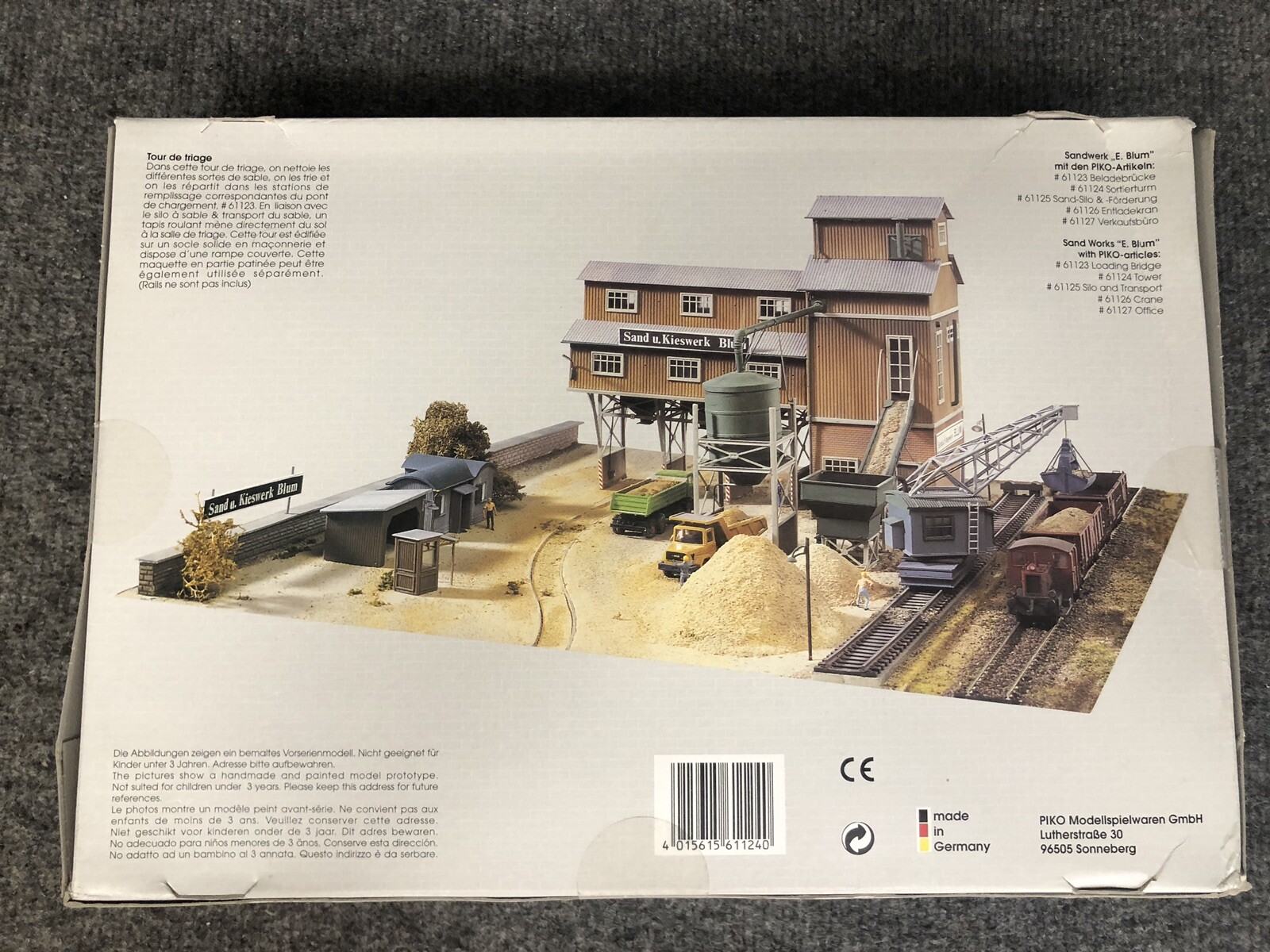 PIKO Sand Works Grading Tower Building Kit HO Scale 1/87 #61124 New ...