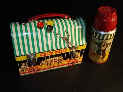1958 Circus Wagon Lunch Box w/Thermos | eBay