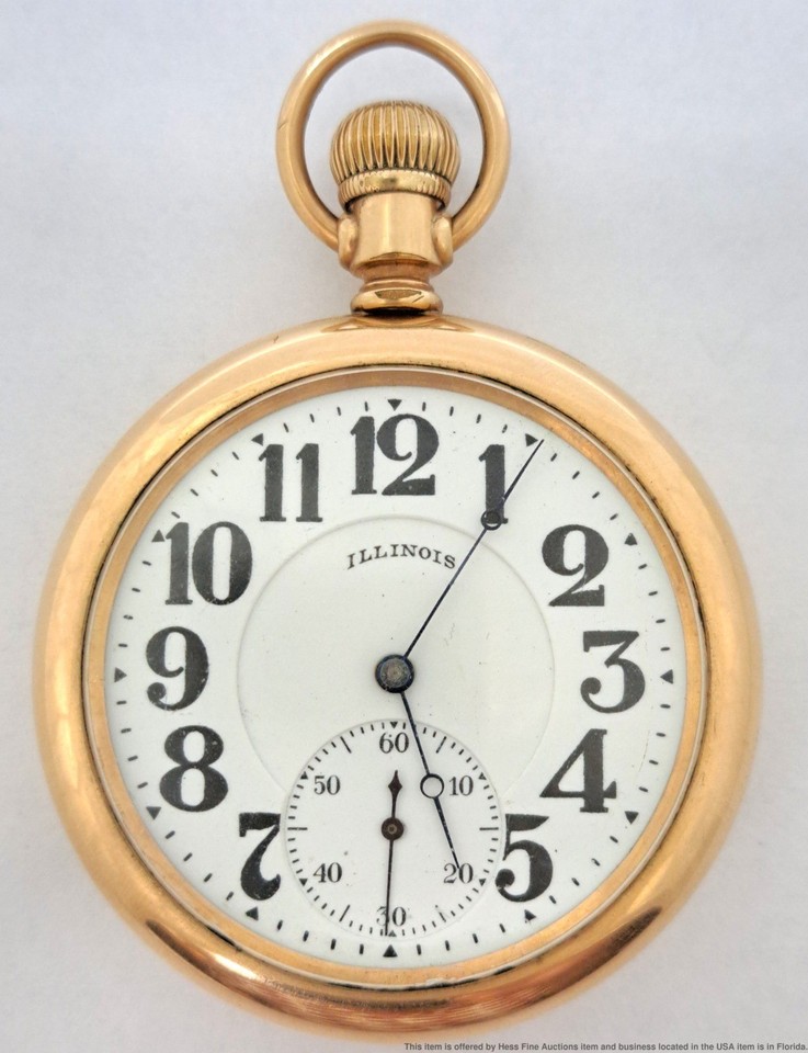 Illinois Watch Co. SpringField 21j 5 Positions 16s A Lincoln Pocket ...