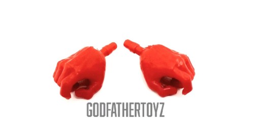 MARVEL LEGENDS MALE RED TRIGGER FINGER HANDS ONLY CUSTOM FODDER | eBay
