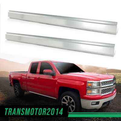 Fit For 14-16 Chevy Silverado GMC Sierra 4 Door Crew Cab Outer Rocker ...