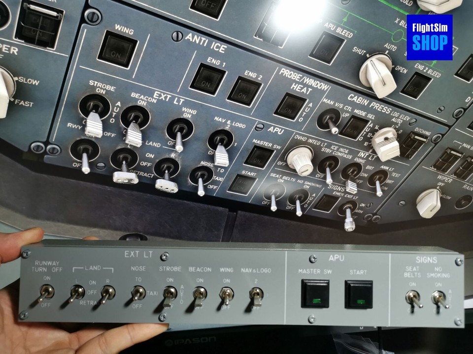 A319/320/321 Fenix/FBW External Lights, APU, and SIGNS Lights Panel for ...