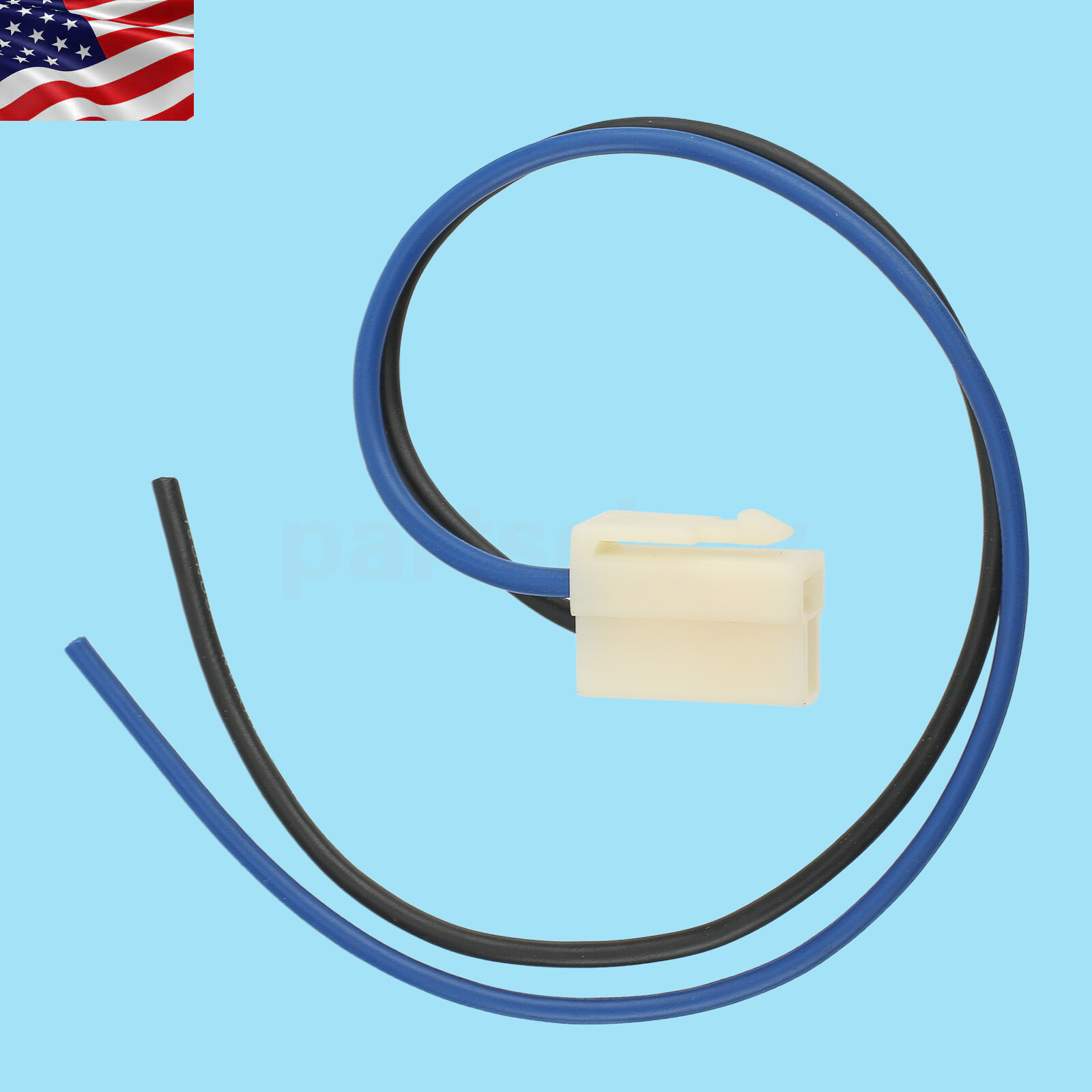 12" Universal Electric Cooling Fan 2 Terminal Pigtail Plug Wire ...