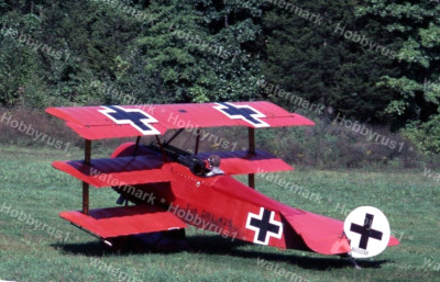 German Fokker Dr.I Triplane Fighter Plane 1985 Original 35mm Photo ...