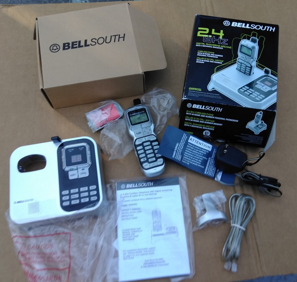 BellSouth 2.4GHz Cordless Phone with Answering System (GH9492SL) | eBay