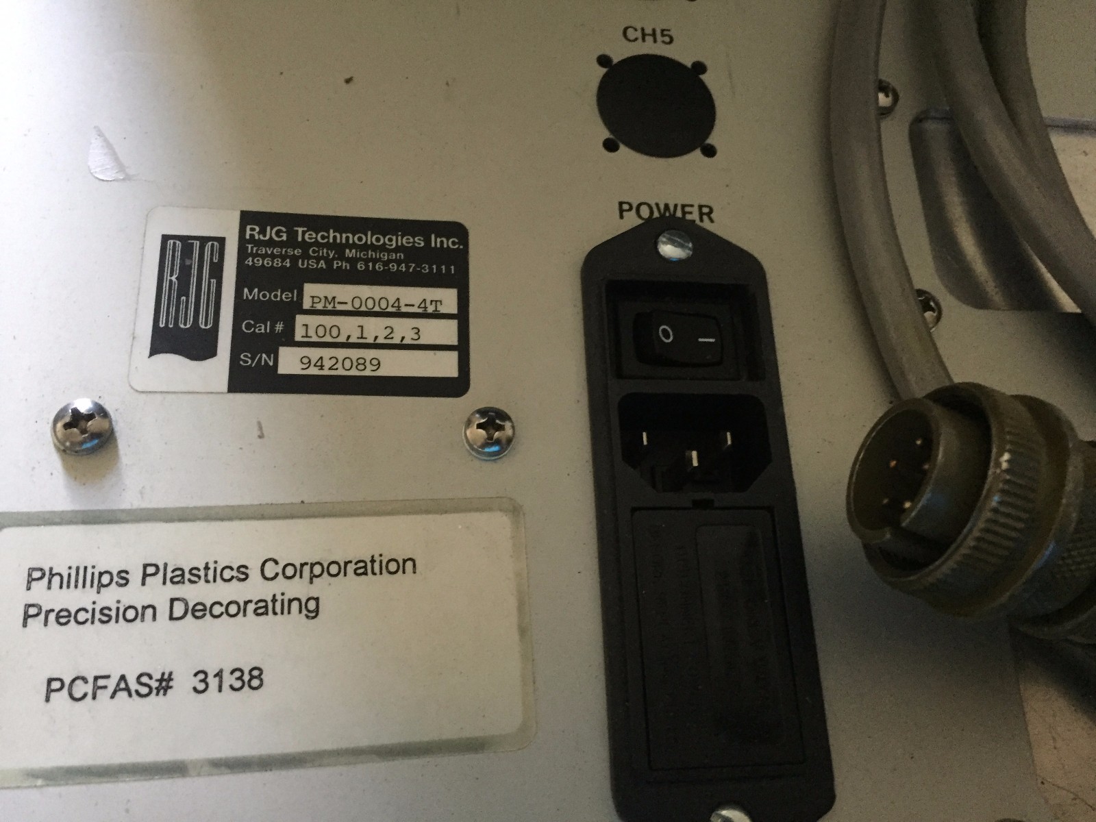 RJG TECHNOLOGIES PM-0004-4T EDART PROCESS CONTROL SYSTEM ,DD | eBay