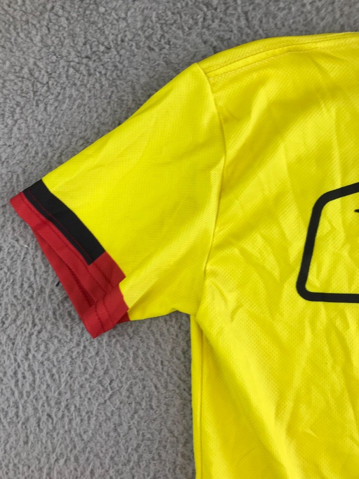 Barcelona BSC Pilsener Jersey Adult Yellow Soccer Short Sleeve V-Neck ...