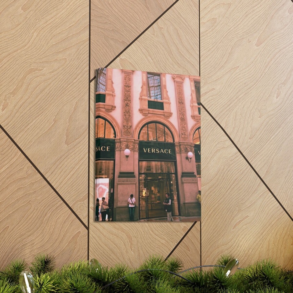 Canvas Wrap, Milan Italy Versace Building Photo, Wall Art Decor, Home ...