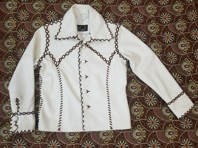 Elvis Presley Emperor suit 1974 Two Pieces Beige Real Leather Suit ...