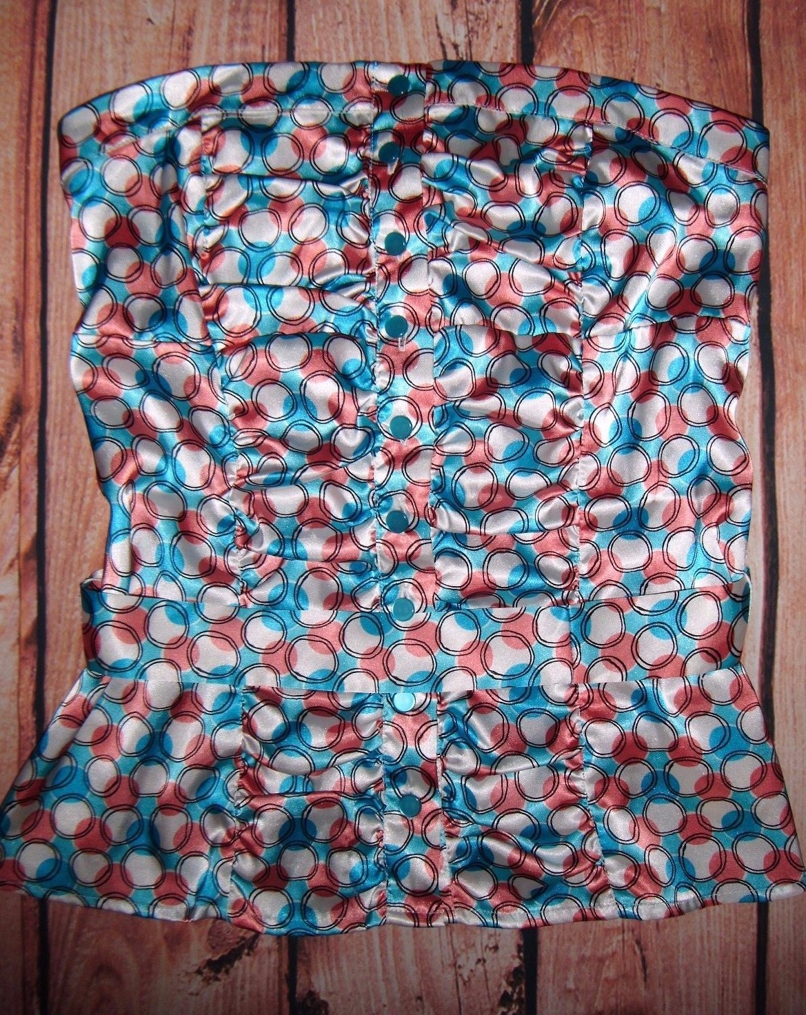 MISS BISOU WHITE CIRCLE TUBE TOP WOMENS SIZE MEDIUM NWOT | eBay