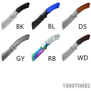 6 COLORS Buckshot Spring Assisted Cleaver Razor Sharp Pocket Knife ...