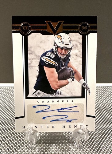 2017 Vertex HUNTER HENRY Auto #/99 SP Veteran Autograph🔥Patriots ...