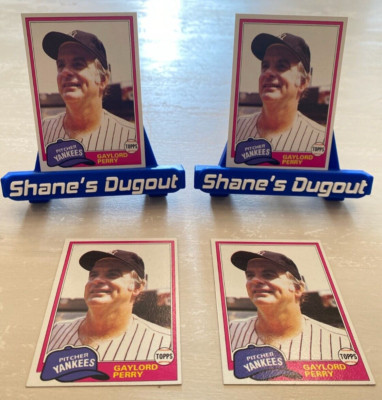 1981 Topps Baseball (4 Cards) Gaylord Perry #582 - New York Yankees | eBay