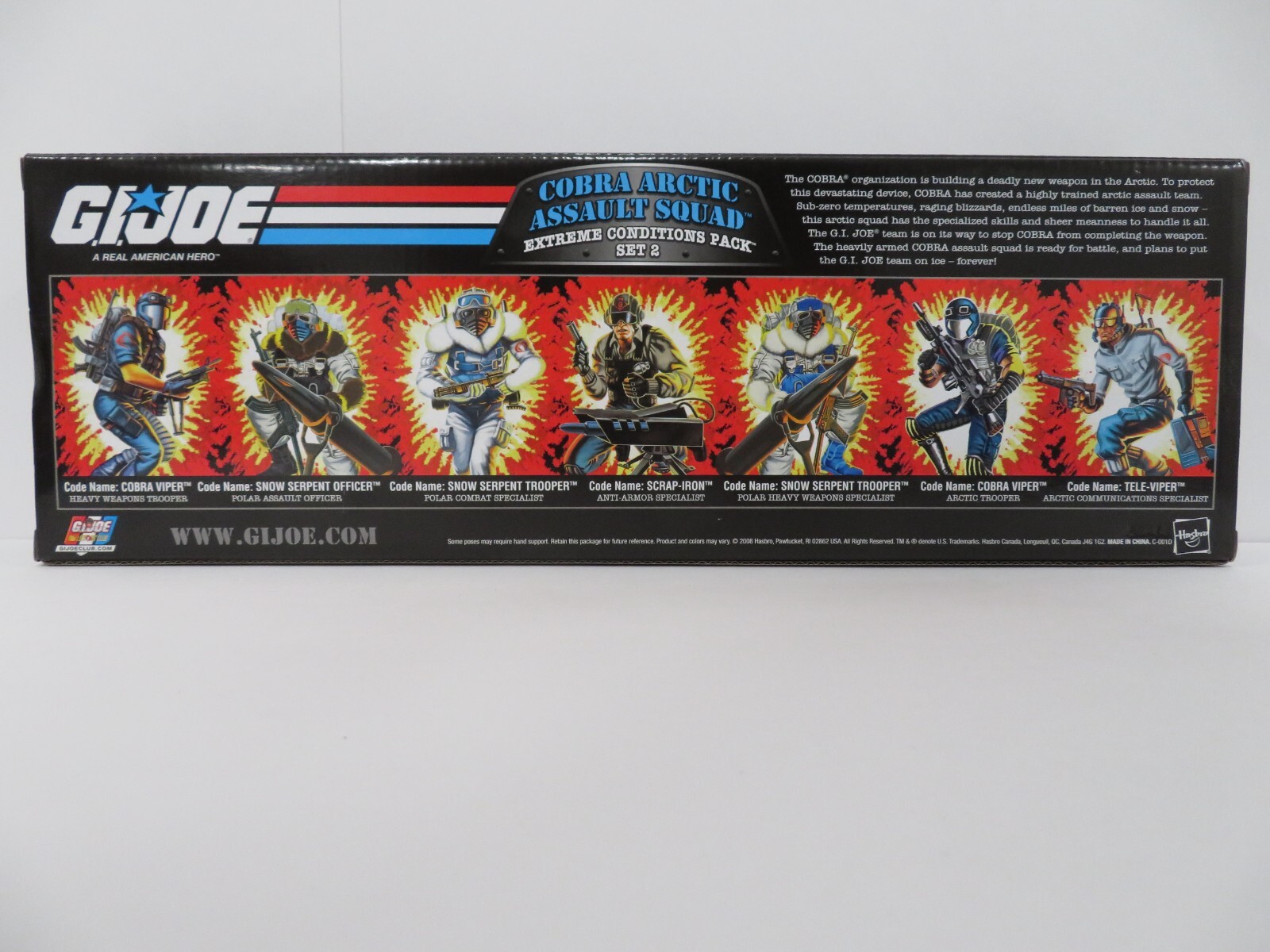 GI Joe Cobra Arctic Assault Squad Extreme Conditions Pack Set 2 2008 ...