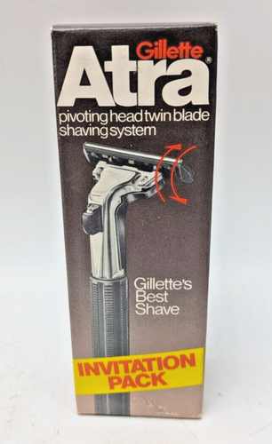 New NIP NOS Gillette Atra Razor Pivoting Head Twin Blade SAMPLE ...