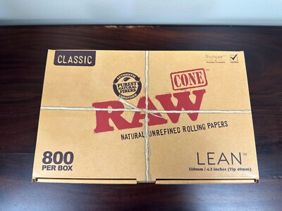 RAW Classic LEAN Cones | 800 Cone Bulk Box - Factory Box | eBay