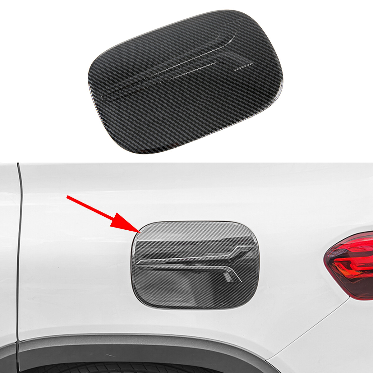 For Mercedes-Benz GLA W156 2019-2022 Fuel Tank Gas Cap Cover Carbon ...