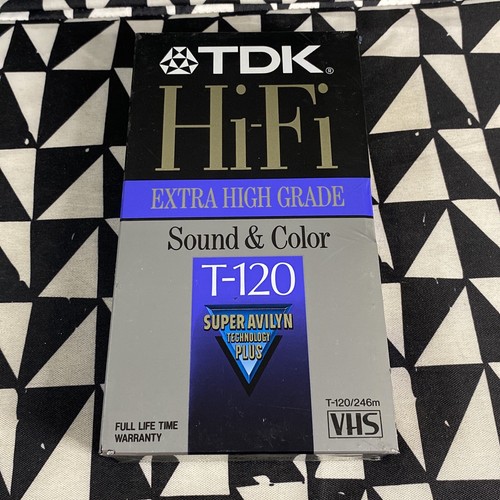 TDK Hi-Fi Extra High Grade Sound & Color T-120 Blank VHS Tapes NEW ...