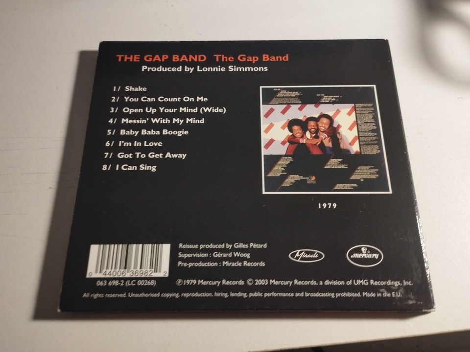 The Gap Band 1979 Self Titled 1 I Funk CD Mercury Charlie Wilson Lonnie ...