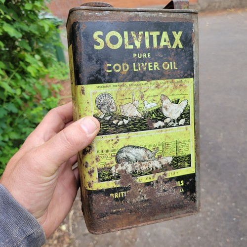 Vintage Oil Can 1 Gallon PURE COD LIVER Oil | eBay UK