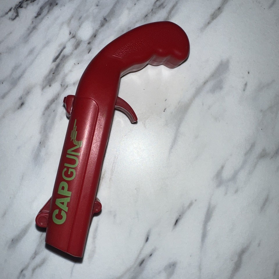 Bottle Cap Gun Red pistol launcher shooter opener soda beer can target ...