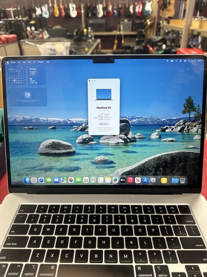 Apple MacBook Air 15-inch A3114 M3 24GB RAM 1TB SSD Silver | eBay