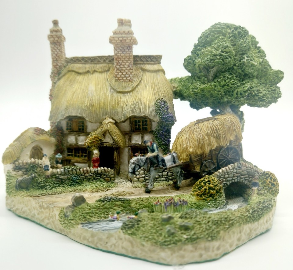 HO Scale Gauge Diorama Country Village Thatch Cottage Model Railway ...