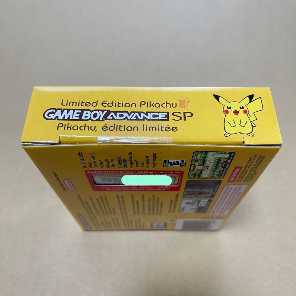 Nintendo Game Boy Advance SP Pikachu Edition ToysRUs US Exclusive ...
