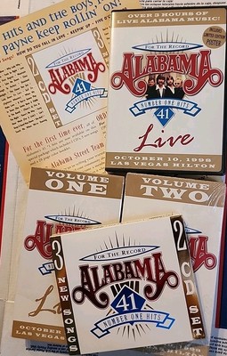 Alabama For the Record Dvd, CD, VHS Lot Country Music Supergroup | eBay