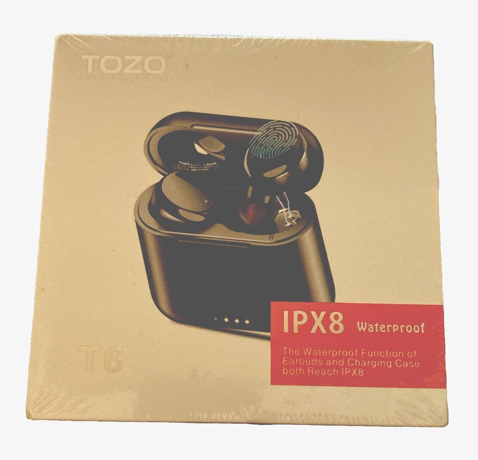 TOZO T6 Classic Version Bluetooth 5.3 Wireless In Ear Earbuds IPX8 ...