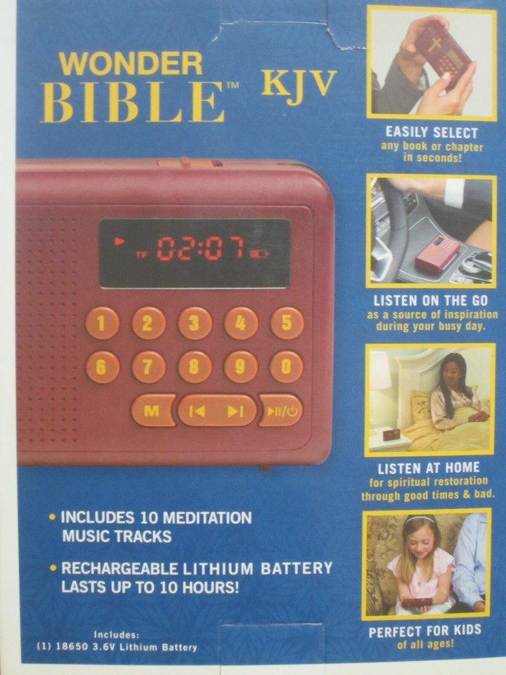 Wonder Bible KJV Talking Audio Bible Player King James Version | eBay