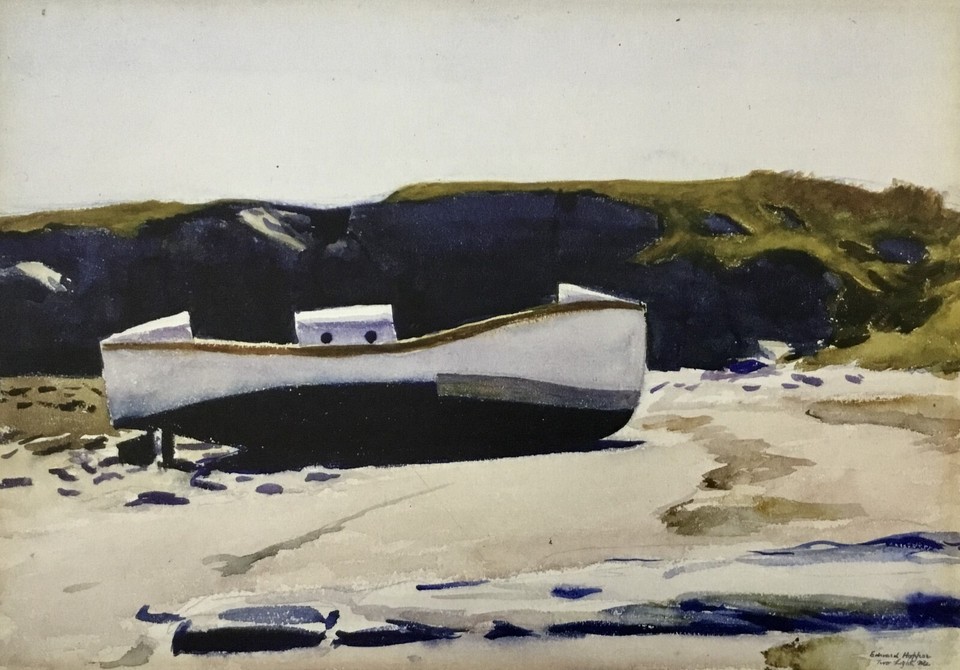 Edward Hopper Boat and Cliff Custom Framed Print | eBay