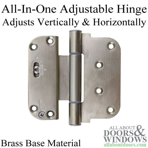 Adjustable Hinge All in One Vertical Horizontal NRP Hinge Fits Outswing ...