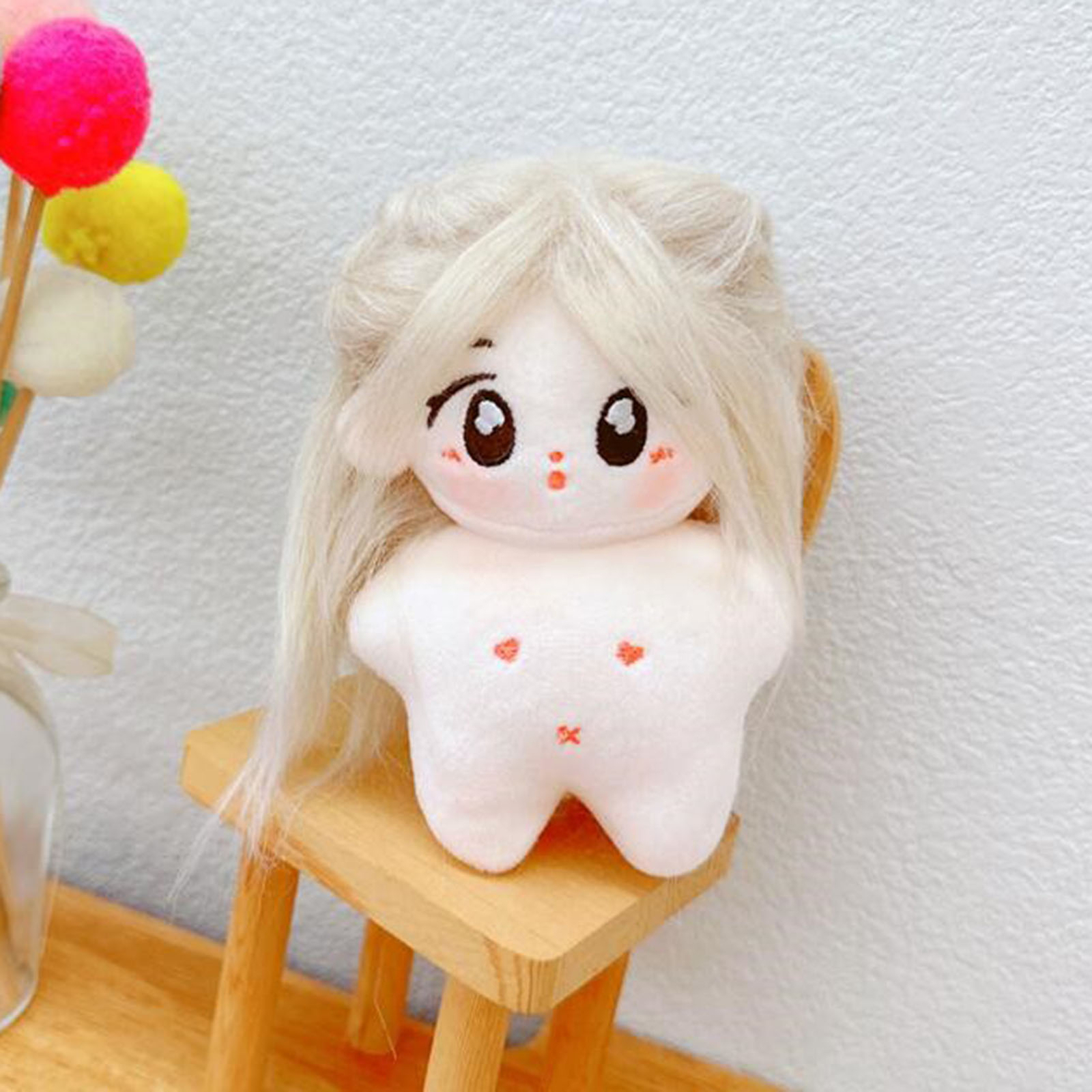 10cm Doll Create Various Hairstyles Anime Girl with Colorful Hair Big ...
