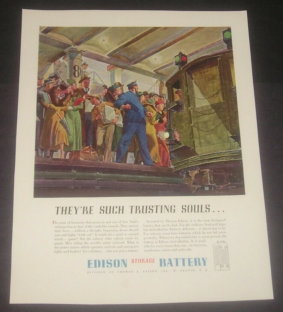 Thomas Edison Storage Battery