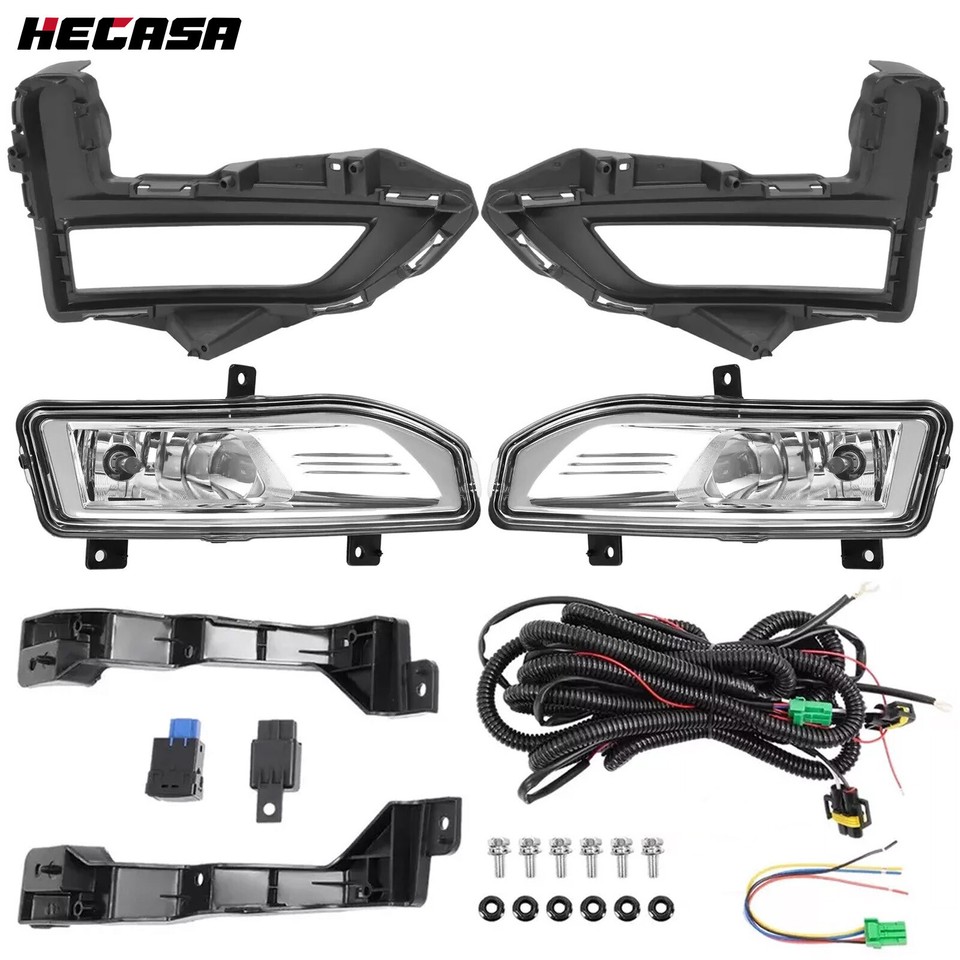 Fit 2017-2020 19 Nissan Rogue S SL SV Fog Lights Lamps w/ Switch Bezel ...