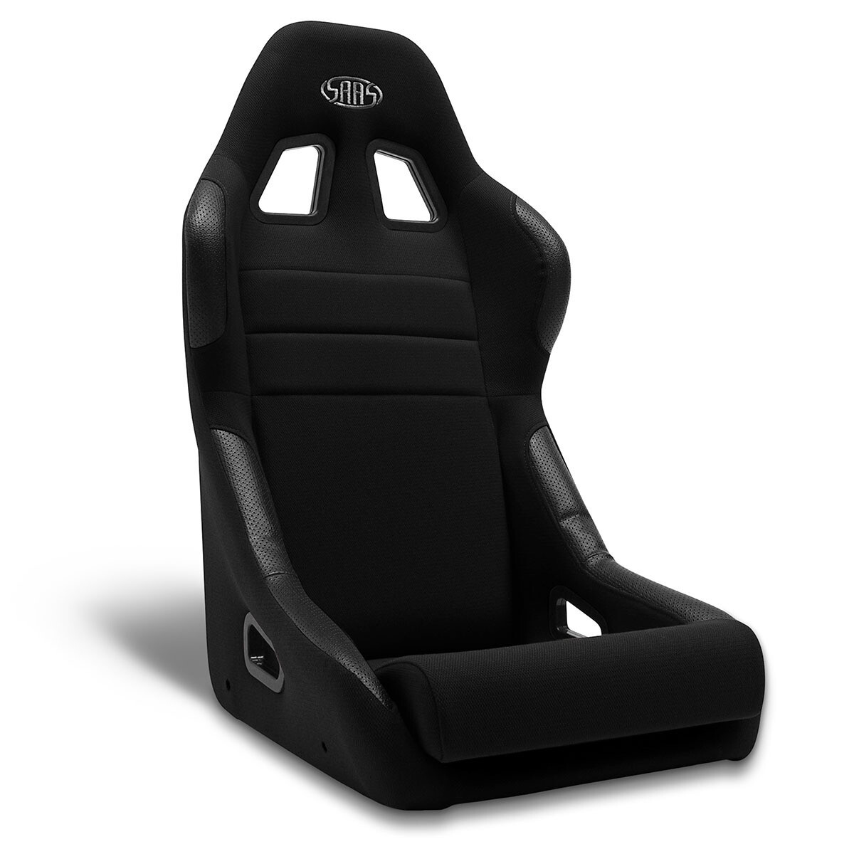 SAAS Seat Fixed Back Race Drift Drag Seat Mach II Black ADR Compliant ...
