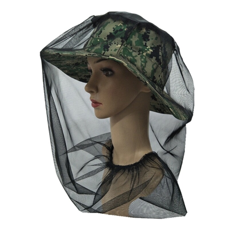 Head Net Face Mesh Net Heads Protecting Net Outdoor Hiking Camping Hat ...