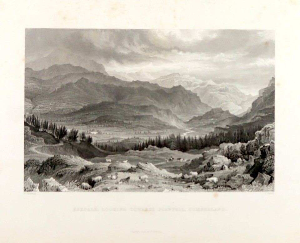 Thomas Allom Thomas Rose c1849 Cumberland Its Lake & Mountain Scenery ...
